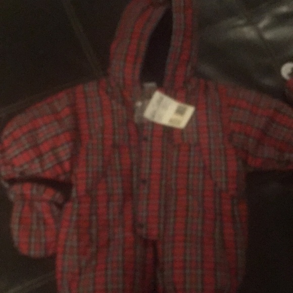 Absorba | Jackets & Coats | Absorba Snow Suite Plaid Red Black And ...